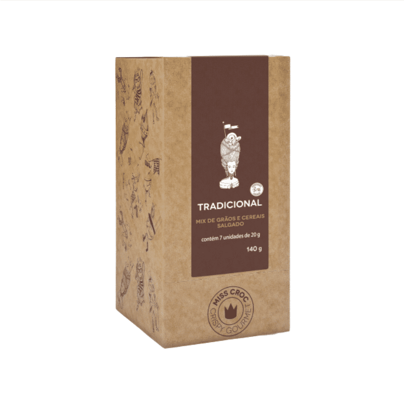 Granola Crispy Tradicional Sem Glúten Pack Miss Croc 140g - Boomi