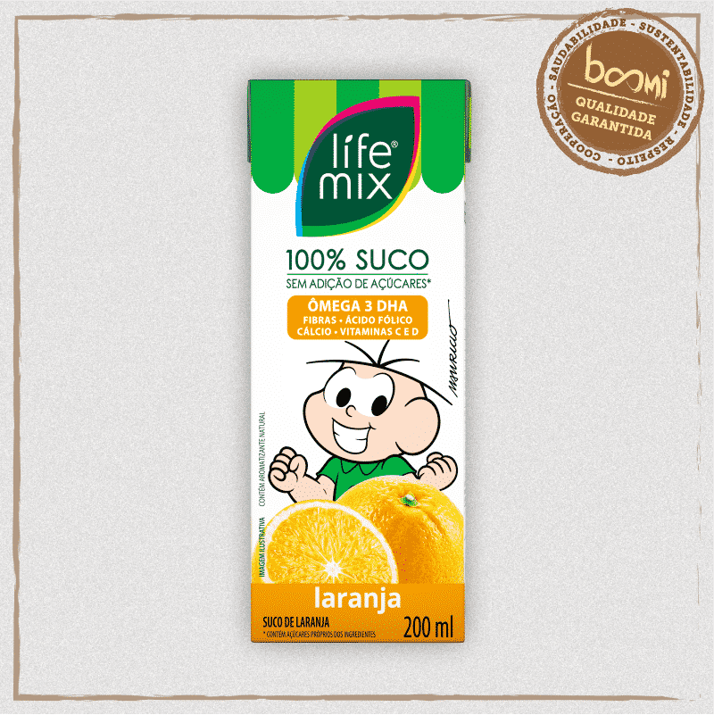 Suco Kids Laranja Life Mix 200ml - Bebidas - Boomi