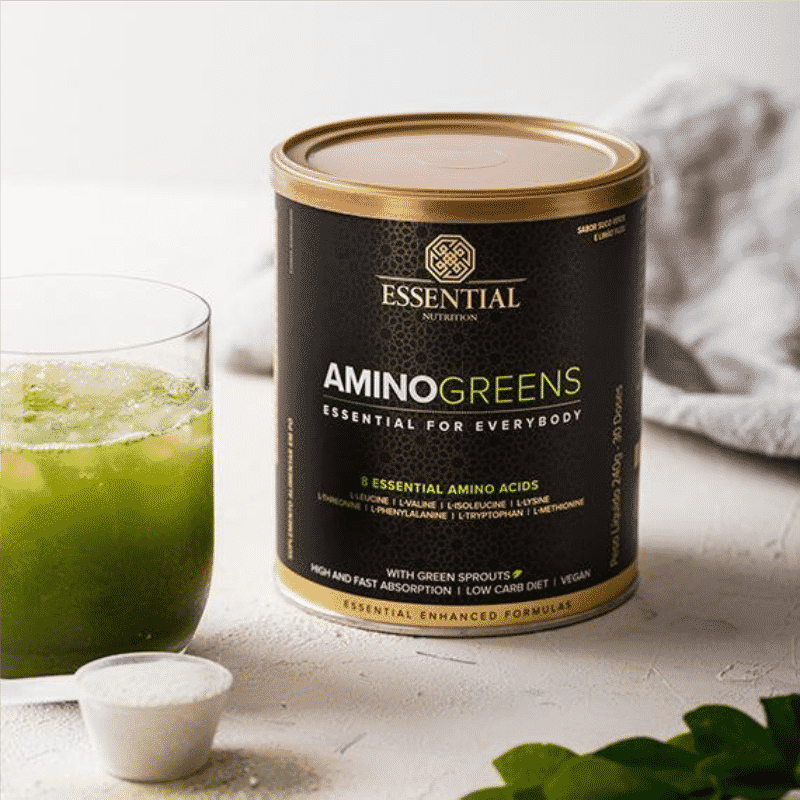 Amino Greens Amoniácidos Essential Nutrition 240g - Boomi