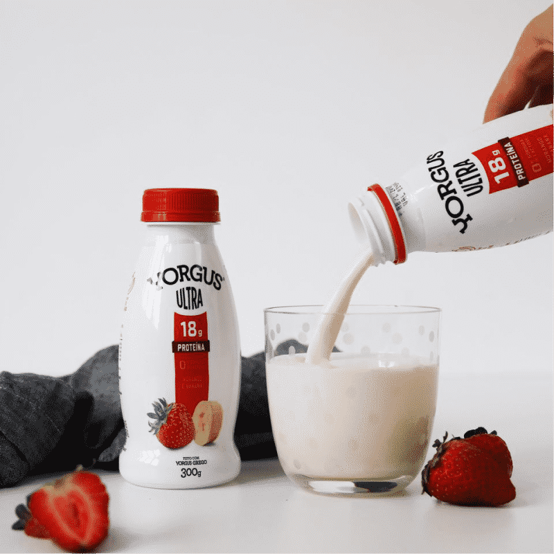 Iogurte Ultra Morango e Banana Zero Lactose Yorgus 300g - Boomi